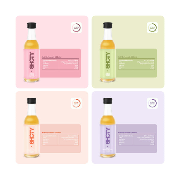 Sample Box SHOTY: Vyzkoušejte naši řadu zázvorových shotů - Shoty
